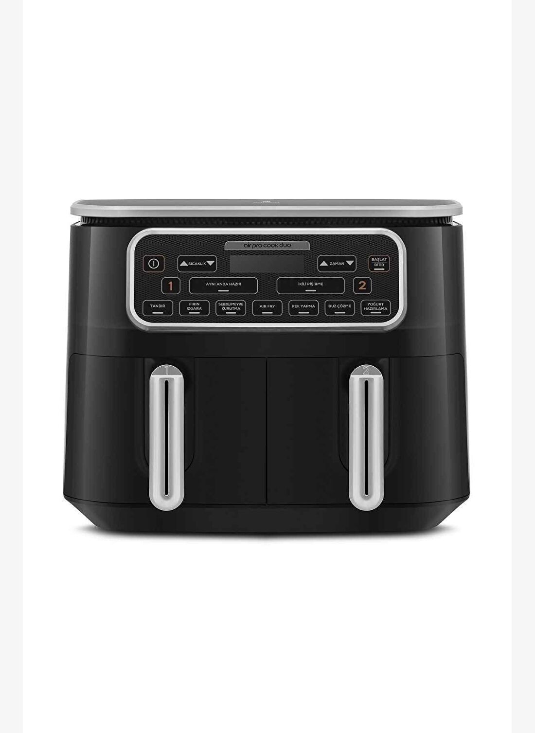 Karaca Air Pro Cook Duo Tandır Xxxl Airfryer Black Silver 8L - 15731237 ...