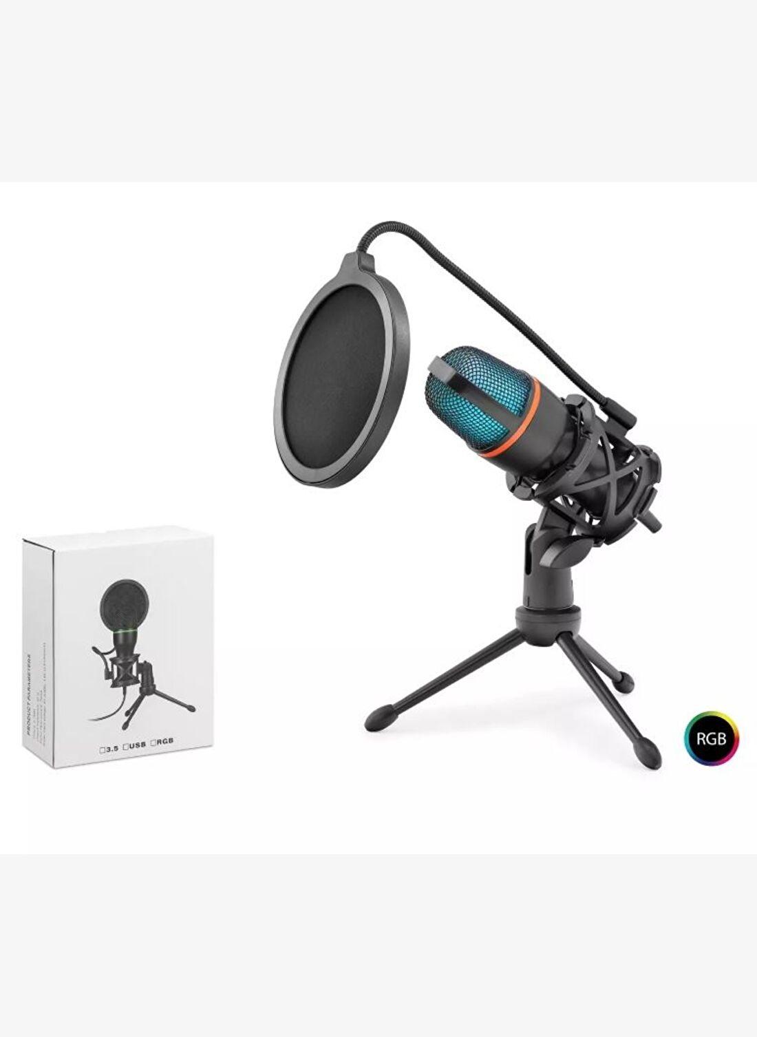 Hadron Me4rgb Profesyonel Rgb Gaming Mikrofon - 192Khz/24Bit Usb Ve ...