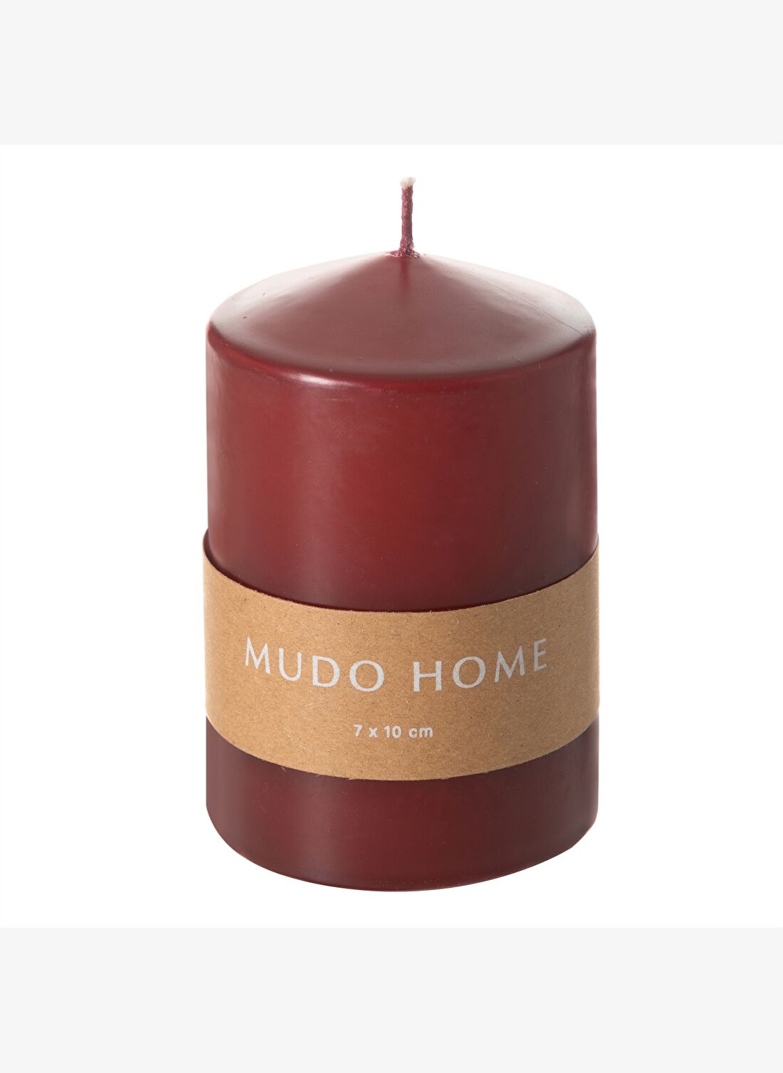 Sütun Mum Bordo 7X10cm - 15794561 | Boyner