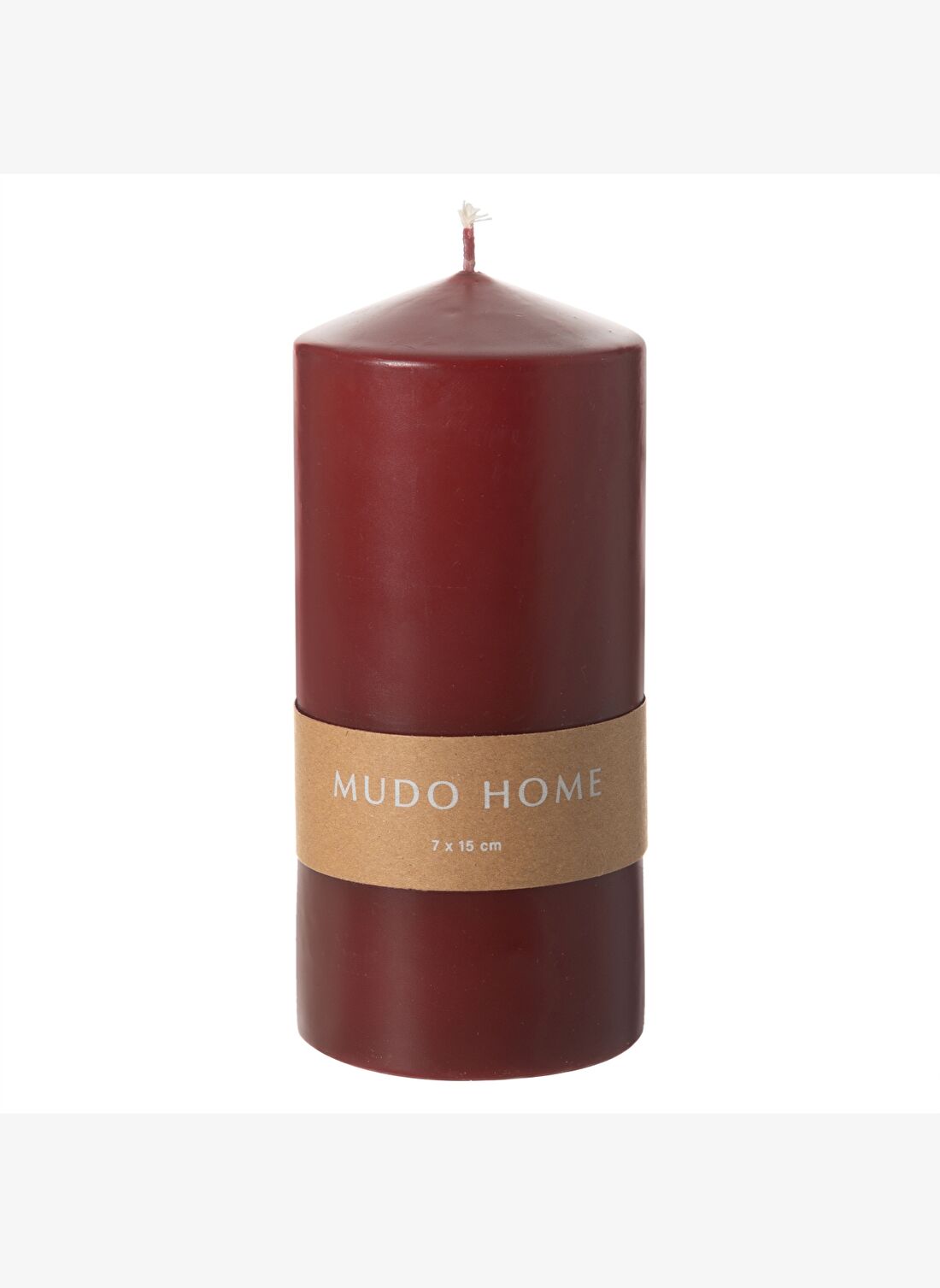 Sütun Mum Bordo 7X15cm - 15794581 | Boyner