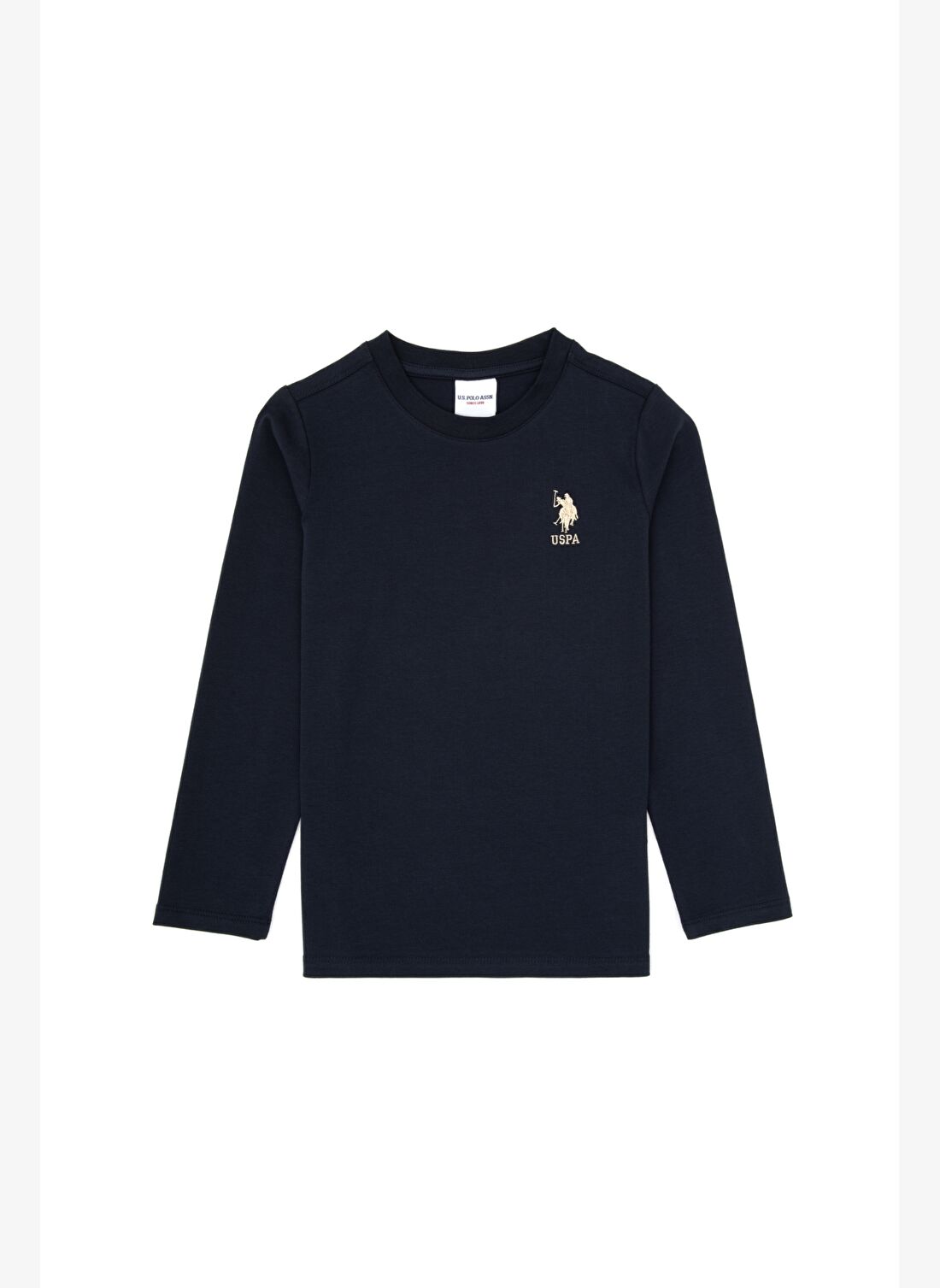 U.S. Polo Assn. Erkek Çocuk Açık Lacivert Basic Bisiklet Yaka ...