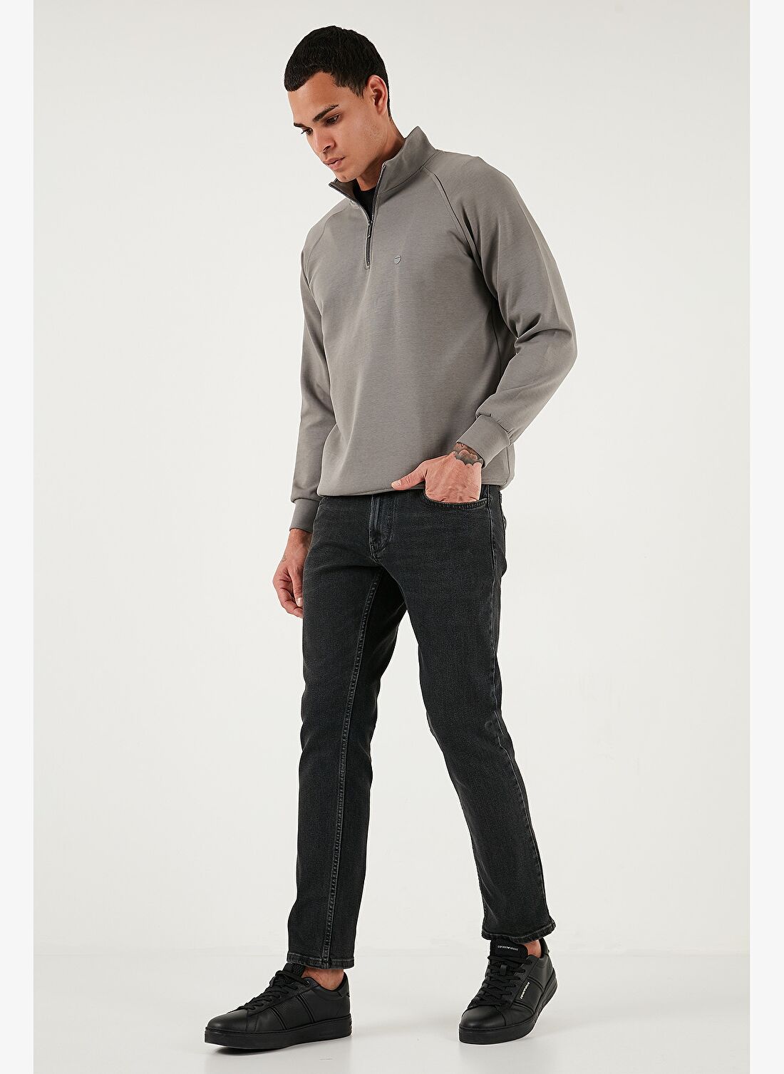 Buratti Pamuklu Regular Fit Normal Bel Boru Paça Jeans Erkek Kot ...