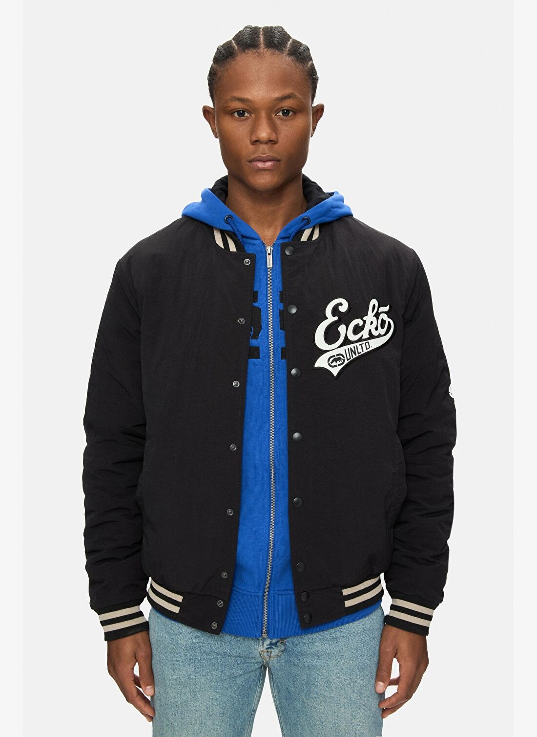 Crocker Siyah Baskılı Nakışlı Loose Fit Erkek Kolej Mont - 15784212 ...