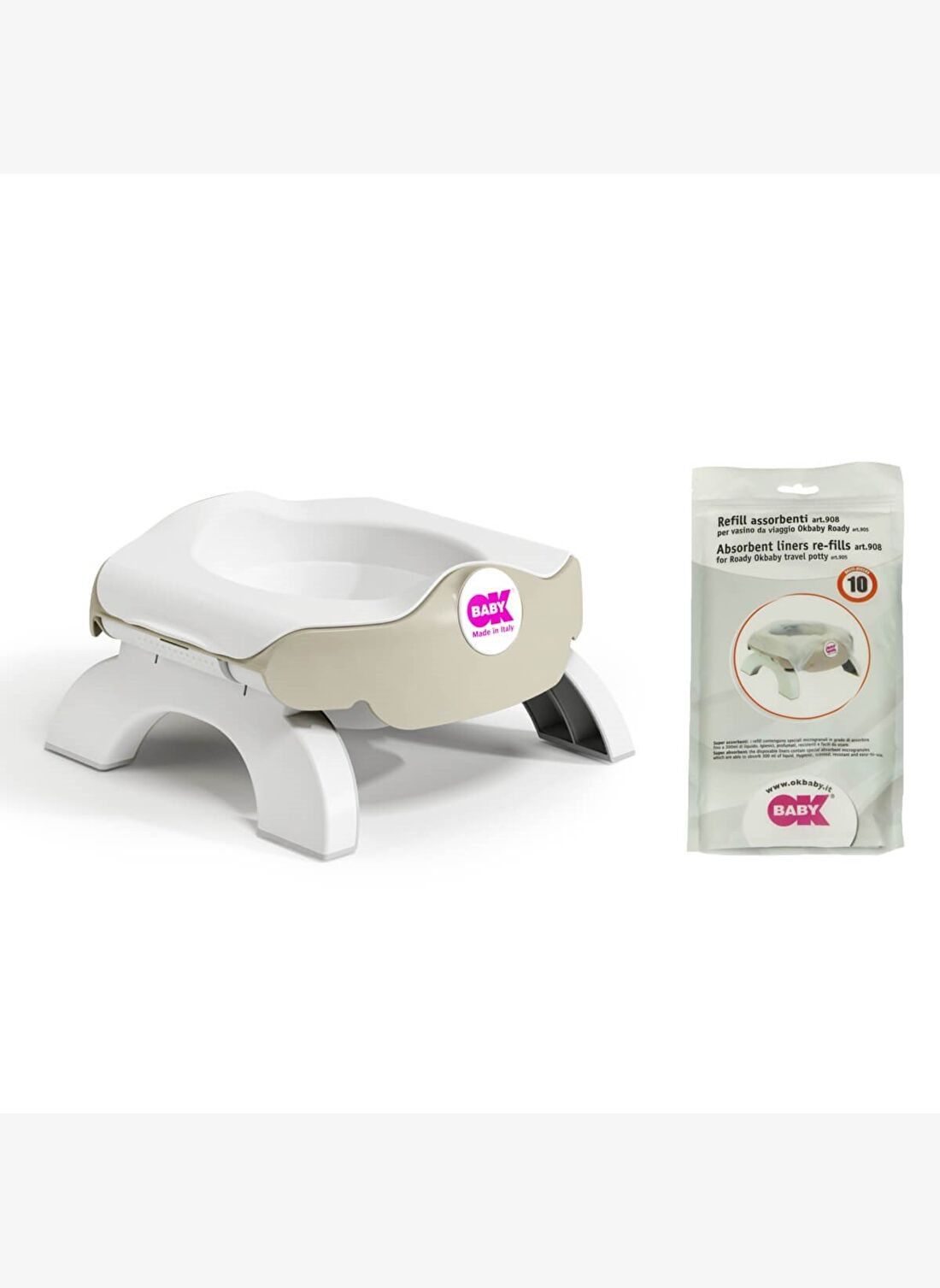 Okbaby Bebek Banyo Seti Roady Eğitici Oturak & Klozaet Adaptörü A. Gri ...