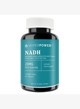 Hyperpower Nicotinamide Adenine Dinucleotide Hydride (Nadh) 20 Mg 60 ...