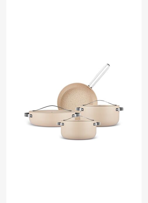 Karaca Biogranit Helix 7 Parça Tencere Seti Kahverengi - 15689809 | Boyner