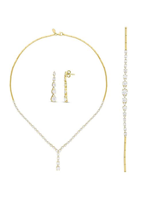Taşlı Altın Nişan Düğün Set - 15294892 | Boyner