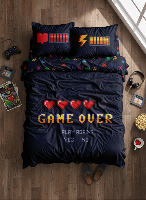 Game Over Çift Kişilik Nevresim Takımı - 15066941 | Boyner
