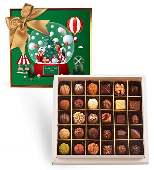 Kurşun Askerli Kar Küresi 30 Çeşitli Artisan Ve Trüf Çikolata 30'Lu ...