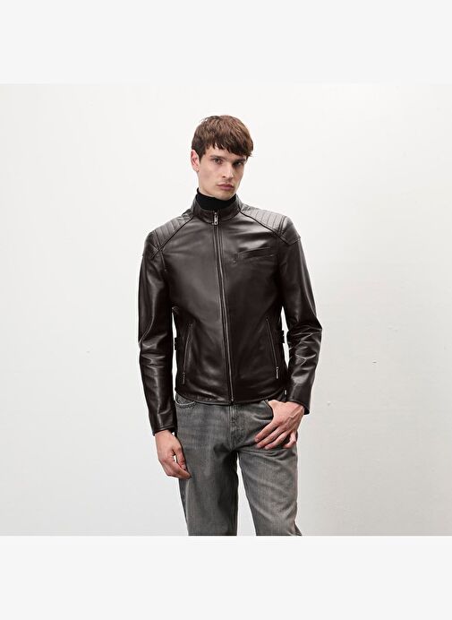 Dugan Kahve Erkek Deri Mont - 15792179 | Boyner