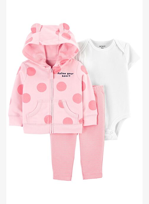 Kız Bebek 3'Lü Hırkalı Set - 15594959 | Boyner