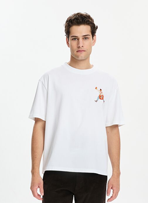 Beyaz Airport T-Shirt - 15501722 | Boyner