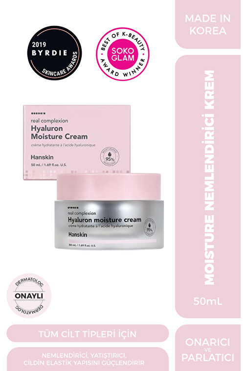 Hyaluron Moisture Cream –Hyaluron Nemlendirici Krem (Tüm Cilt Tipleri ...