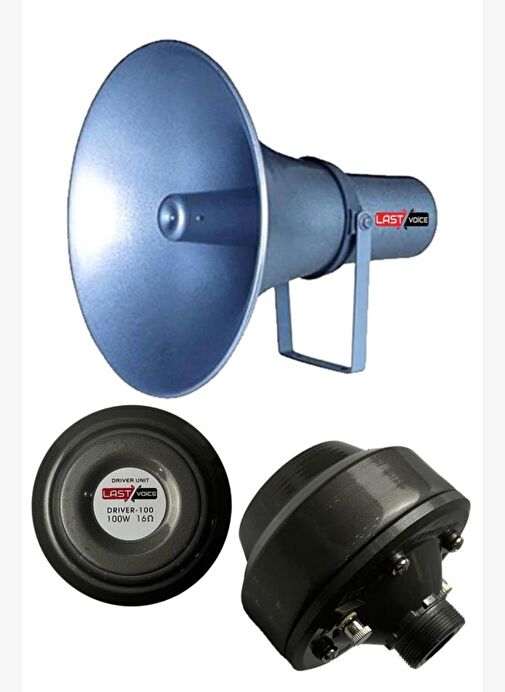 Lastvoice Driver-100H Hornlu Cami Ezan Hoparlörü 100 Watt 16 Ohm ...