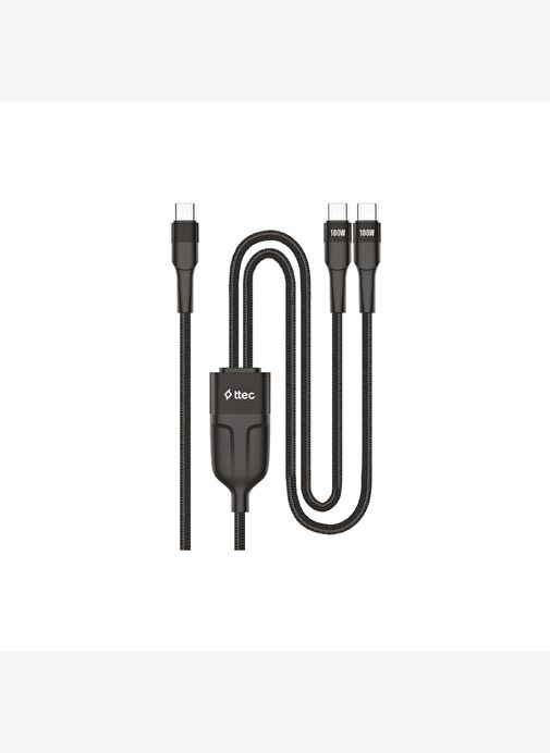 Ttec Alumicable Duo Usb-C – 2* Usb-C 100W 150Cm Hızlı Şarj Kablosu ...