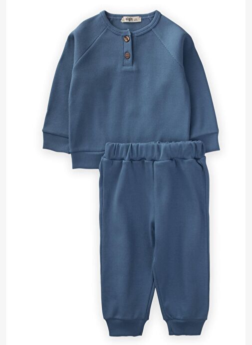 Reglan Kol Patlı Erkek Basıc Takım 1-5 Yaş İndigo Mavi - 15684852 | Boyner