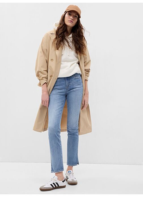 Mid Rise Split Hem Vintage Slim Washwell™ Jean Pantolon - 15380673 | Boyner