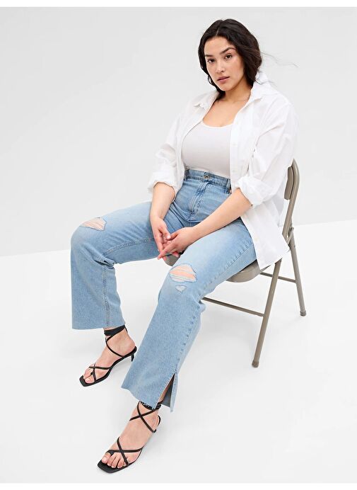 Mid Rise Destructed 90S Loose Washwell™: Jean Pantolon - 15380670 | Boyner