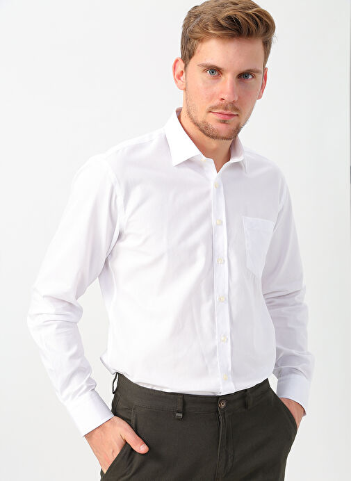 Beymen Business 4B2020100071 Beyaz Erkek Gömlek - 896078 | Boyner