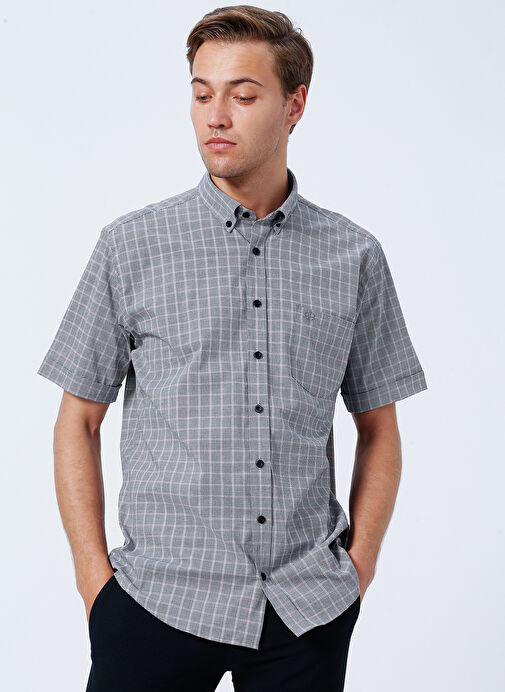 Beymen Business Düğmeli Yaka Siyah Erkek Gömlek 4Bx202220107 - 1154306 ...