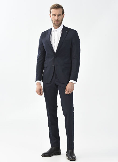 Beymen Business Normal Bel Extra Slim Lacivert Erkek Takım Elbise ...