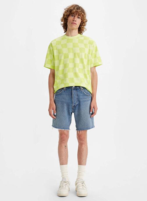 Levis Lacivert Erkek Normal Bel Denim Şort Z7436 85221-0057 501 93 ...