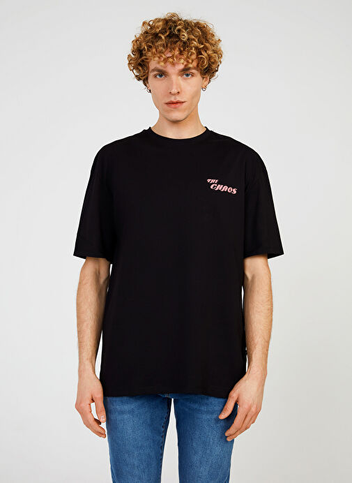 The Crow Bisiklet Yaka Baskılı Siyah Erkek T-Shirt Tc 9018 - 1505972 ...