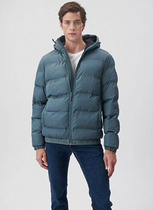 Mavi Gri Erkek Mont M0110179-70501_Kapüşonlu Mont - 1672222 | Boyner