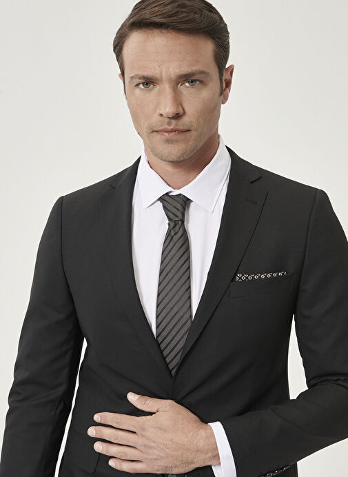 Beymen Business Normal Bel Extra Slim Siyah Erkek Takım Elbise ...