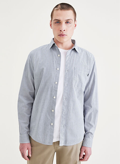 Dockers Slim Fit Gömlek Yaka Mavi Erkek Gömlek A4253-0024 - 1715707 ...