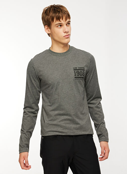 Lee Cooper O Yaka Antrasit Melanj Erkek T-Shirt 241 Lcm 242004 Enzay ...