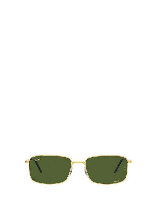 Ray-Ban Rb3717 Dikdörtgen Altın Unisex Polarize Güneş Gözlüğü - 1751603 ...