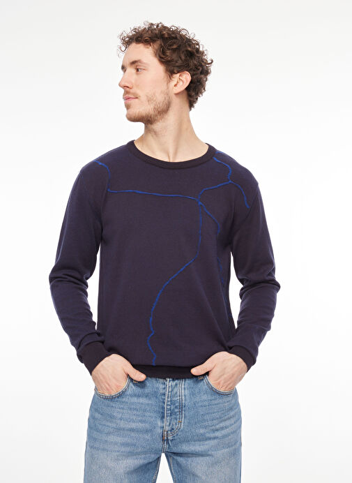 Gmg Fırenze Bisiklet Yaka Slim Fit Lacivert Erkek Kazak Zr23mfw04051 ...