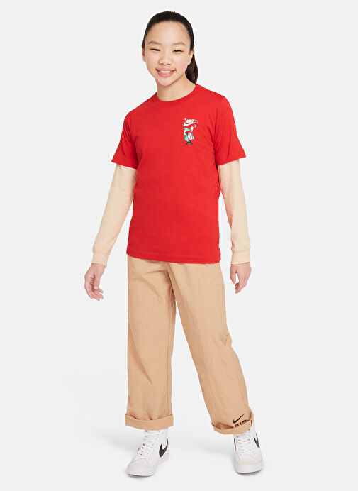 Nike Baskılı Kırmızı Erkek T-Shirt Fn9616-657-K Nsw Tee Boxy 3 ...