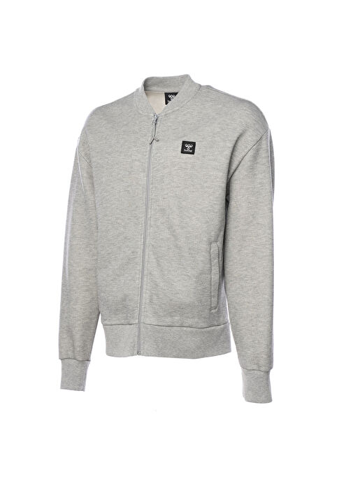 Hummel Gri Erkek Bomber Regular Fit Baskılı Zip Ceket 921809-2006 ...