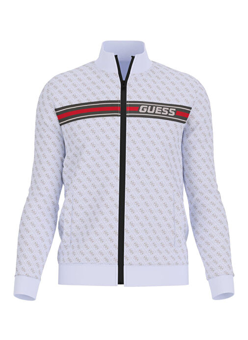 Guess Beyaz Erkek Dik Yaka Desenli Zip Ceket Z2bq06fl04qp05n-Korbin ...