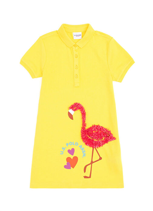 U.S. Polo Assn. Sarı Kız Çocuk Elbise Sandra - 15777844 | Boyner