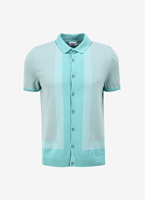 U.S. Polo Assn. Polo Yaka Regular Fit Su Yeşili Erkek Kazak Edem ...