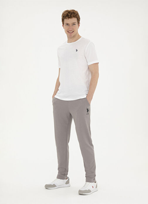 U.S. Polo Assn. Normal Bel Slim Fit Koyu Gri Erkek Eşofman Altı ...