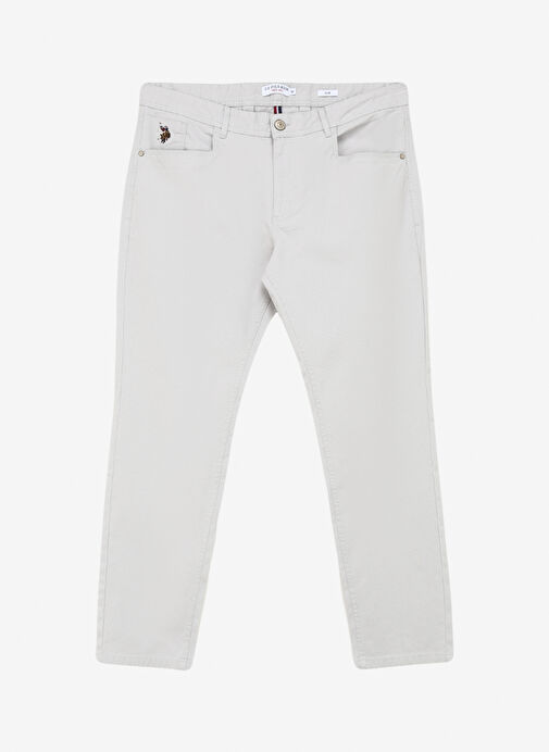 U.S. Polo Assn. Normal Bel Normal Paça Slim Fit Açık Gri Erkek Pantolon ...