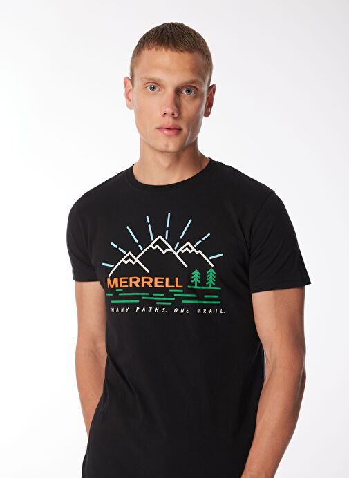 Merrell Siyah Erkek O Yaka Normal Kalıp T-Shirt M4tobim_Tobi M ...