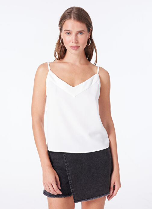 People By Fabrika Degaje Yaka Ekru Kadın Bluz Spbf4sl-Blz564 - 15087721 ...