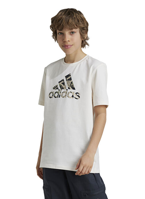 Adidas Baskılı Beyaz Kız Çocuk T-Shirt Iv9634-J Dy Lk T - 15048851 | Boyner