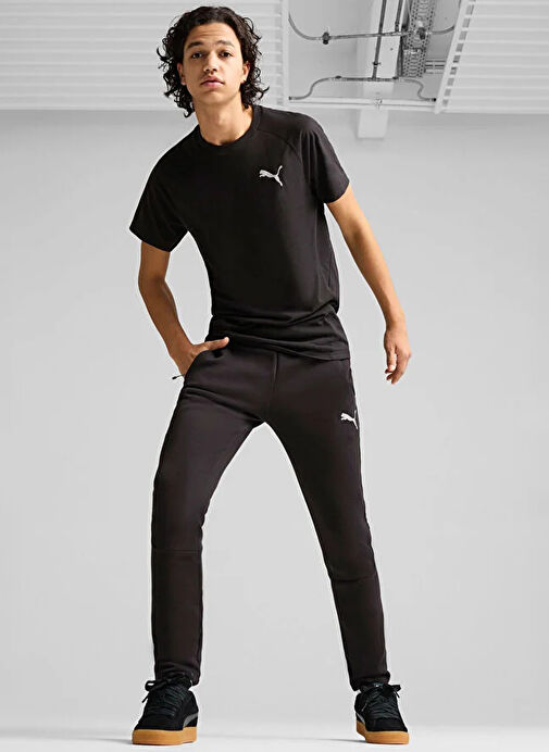 Puma Siyah Erkek Dar Düz Eşofman Altı 68170201 Evostripe Pants ...