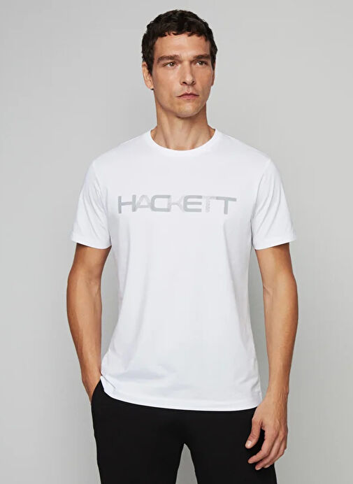 Hackett Beyaz Erkek Slim Fit T-Shirt Hm500783 - 15130892 | Boyner