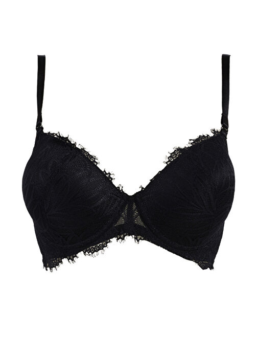 Magic Form Siyah Kadın 4340 Dantel Destekli Sütyen - 15149215 | Boyner