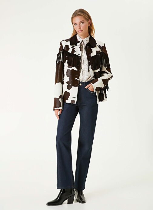 Network Koyu İndigo Kadın Straight Düz Denim Pantolon 1092358 ...