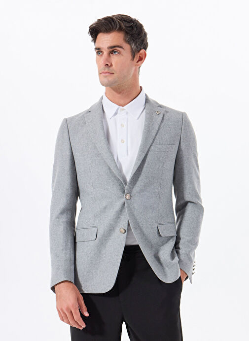 Beymen Business Gri Erkek Slim Fit Ceket 4B0424100037 - 15410781 | Boyner