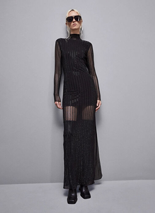 Siyah Kadın Yuvarlak Elbise 8A1388 - 15336846 | Boyner