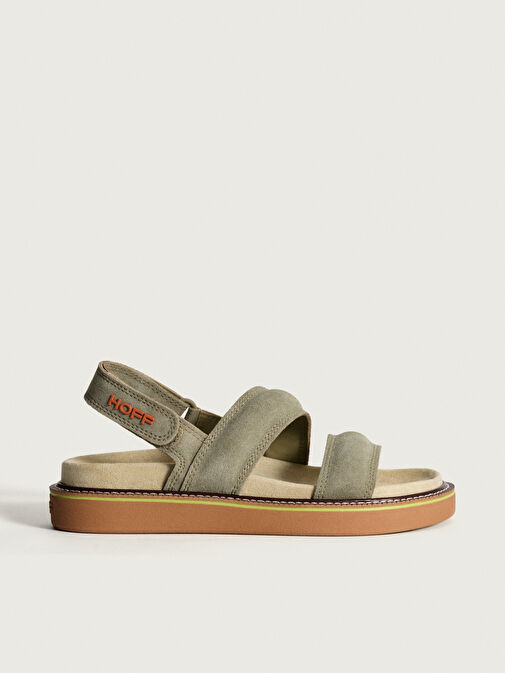 Hoff Haki Kadın Deri Sandalet 12412004 - 15529695 | Boyner